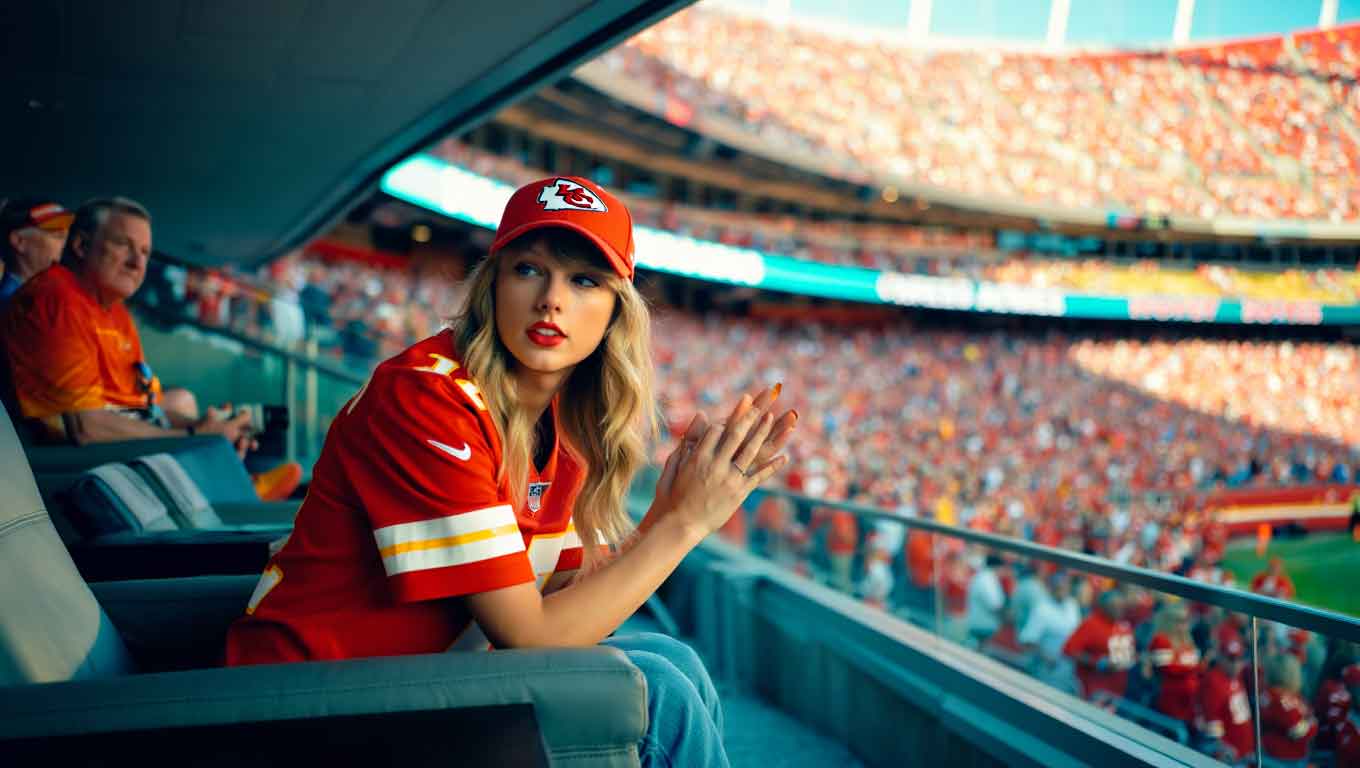 Taylor Swift is at Chiefs vs. Raiders home game at Arrowhead after ...
