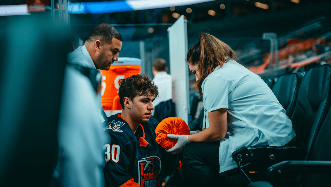Jeremy Langlois stretchered off in scary Maine hockey hit, facing ...