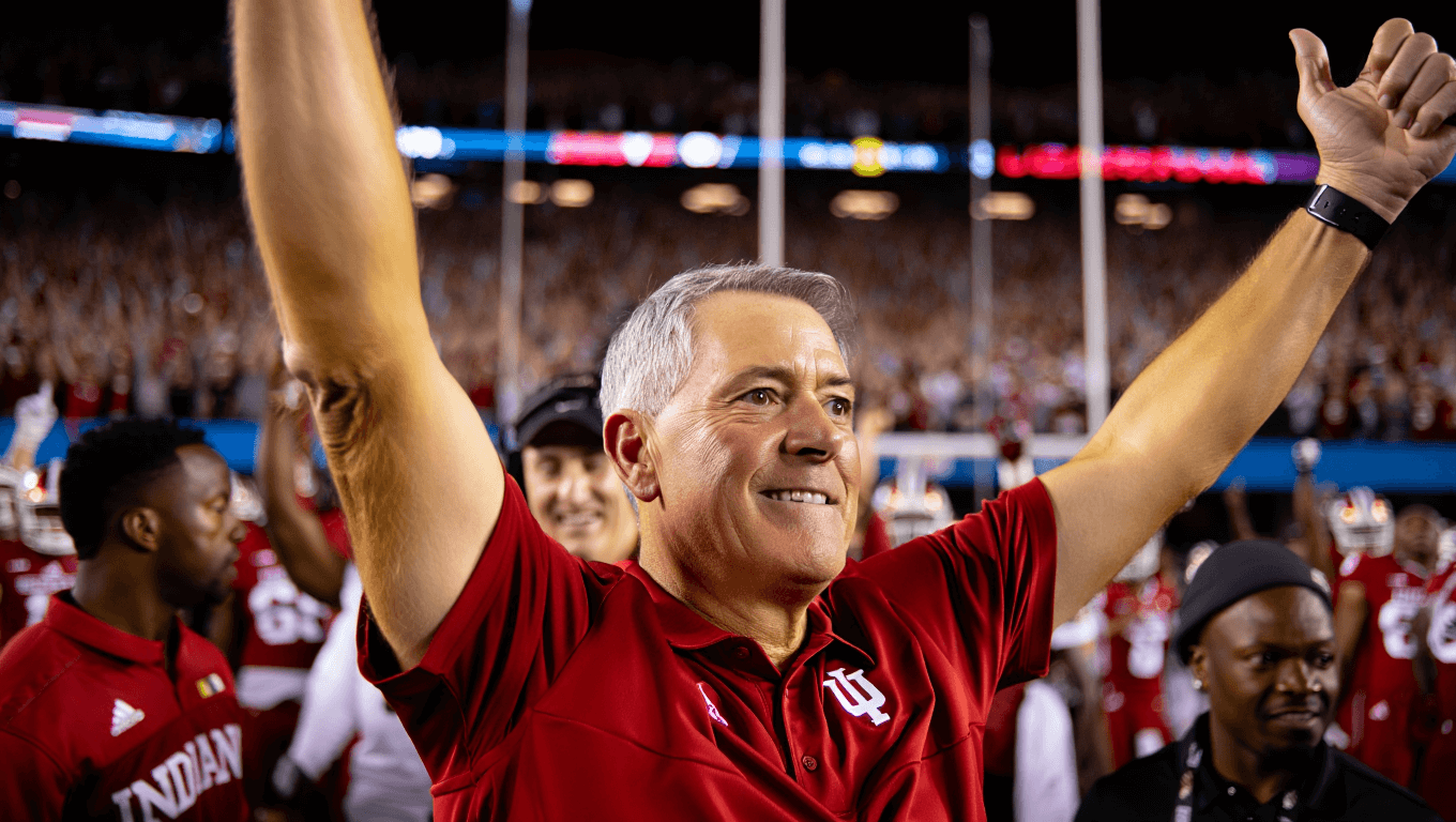 Indiana Coach Curt Cignetti shocks No. 1 Ohio State 13-10 to capture ...