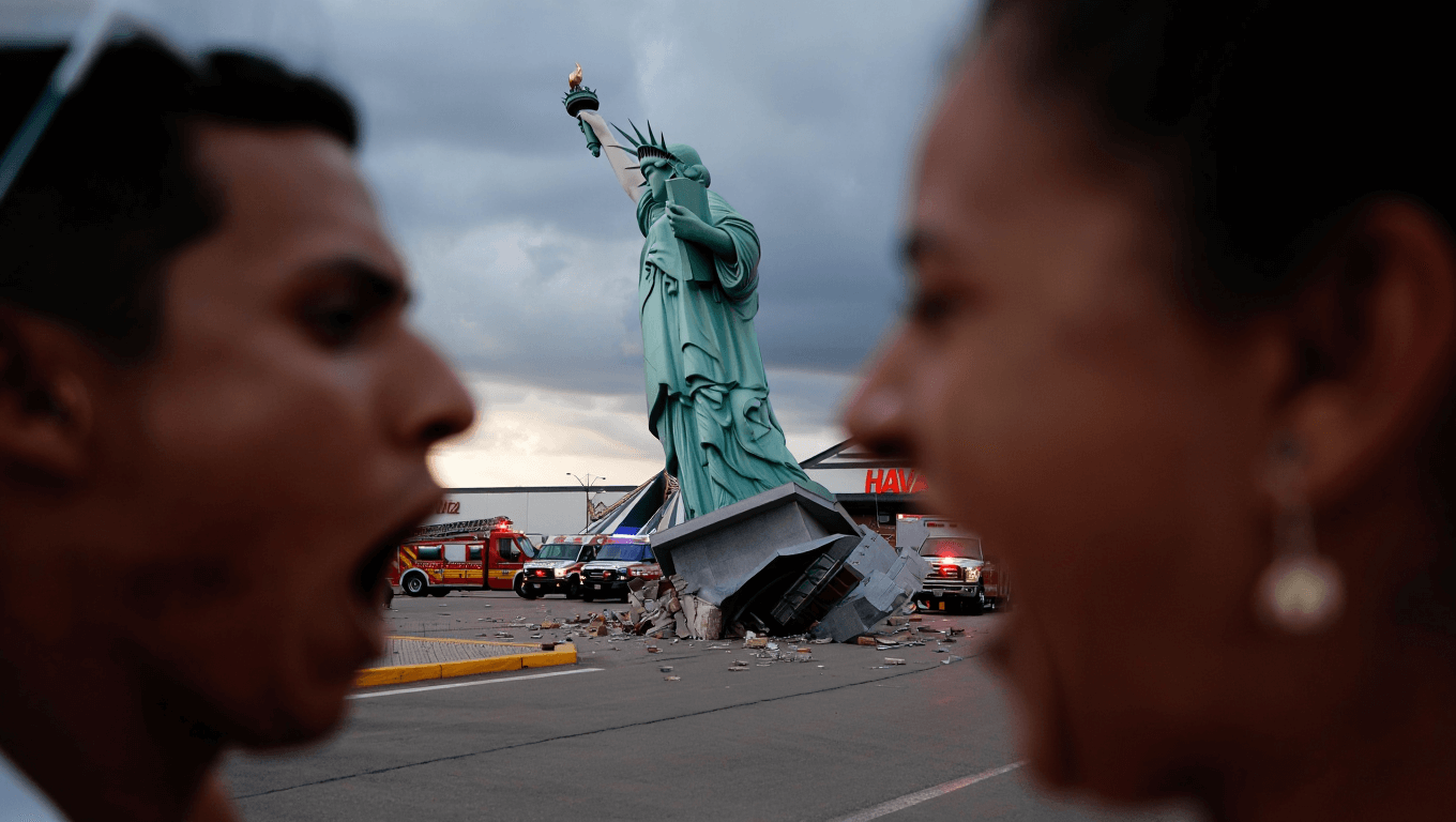 Did the Statue of Liberty fall? The truth about the 78ft Brazilian ...