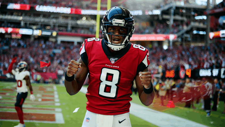 Kyle Pitts Sr. hauled in 2 TD catches threatening Tampa Bay's playoff ...