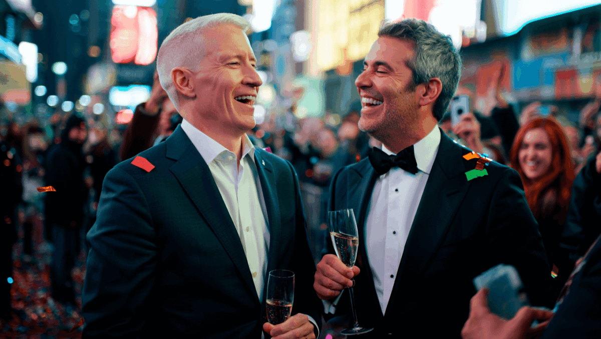 Andy Cohen and Anderson Cooper promise booze-filled New Year's Eve on ...