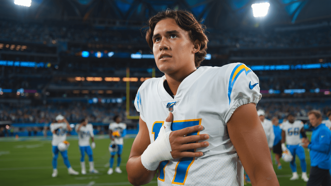 Justin Herbert faces Eagles tonight nursing left hand injury from surgery, game crucial for ...