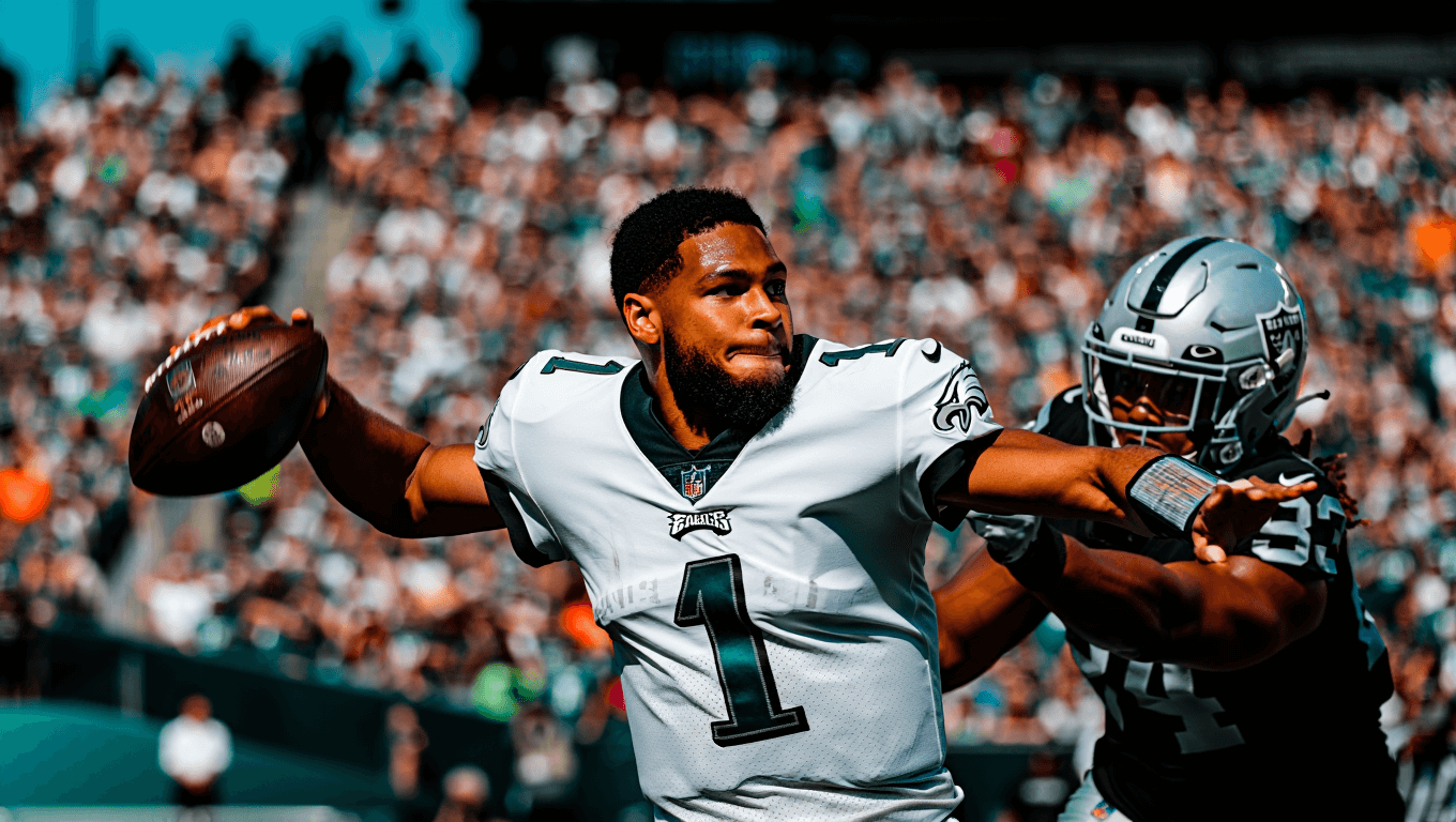 Football scores today: Eagles embarrass Raiders 31-0 while Bills stun ...