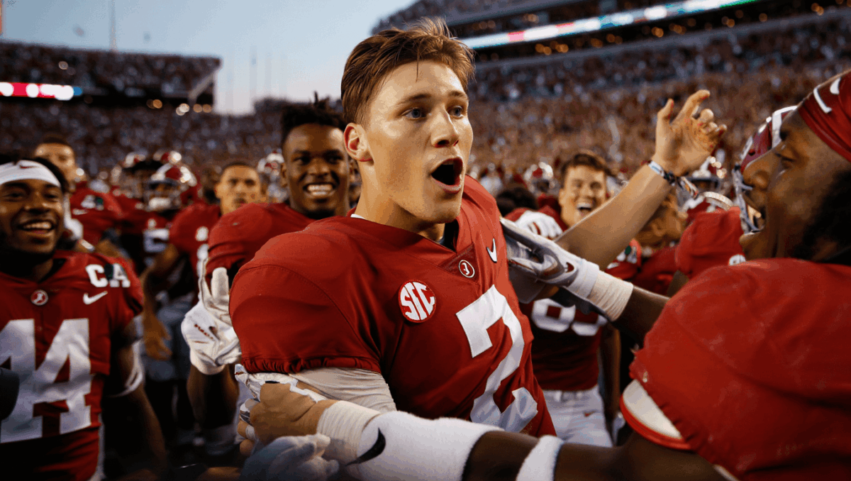 NCAA football scores delivered Alabama's stunning comeback as Crimson Tide score 27 straight to ...