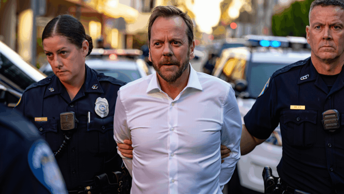 Kiefer Sutherland arrested after allegedly punching, choking Uber ...
